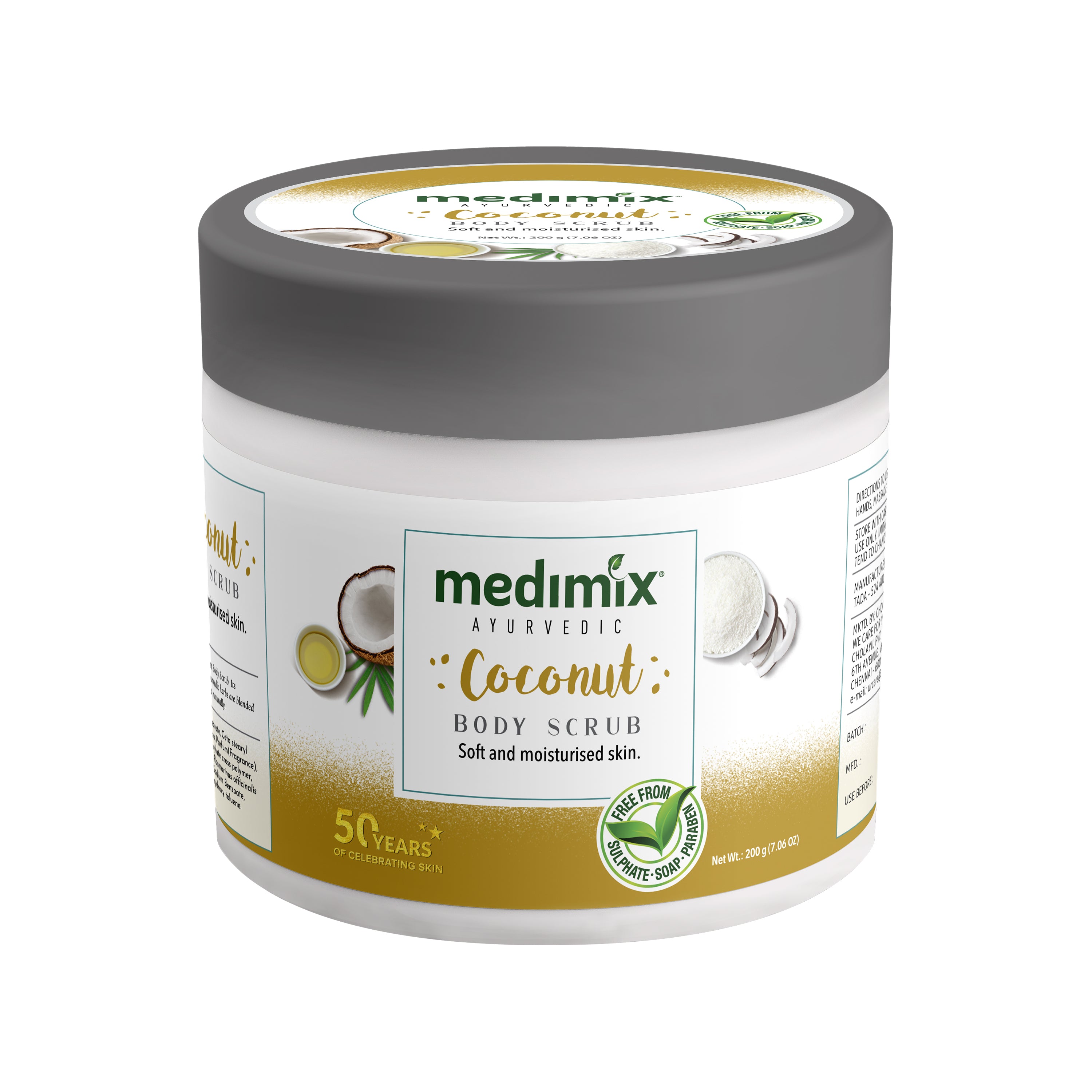 Coconut Body Scrub - 200gm – Medimix USA